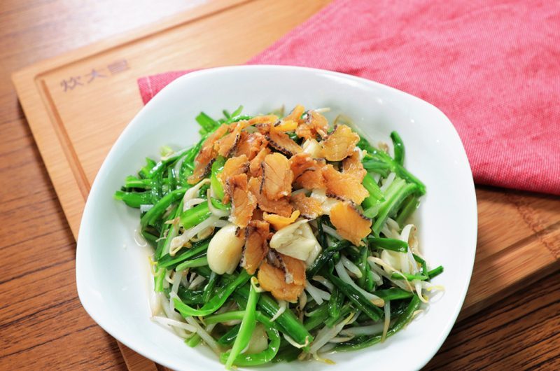 青龙菜 Stir-Fried Green Dragon Vegetable with Dried Shrimp - Nanyang ...
